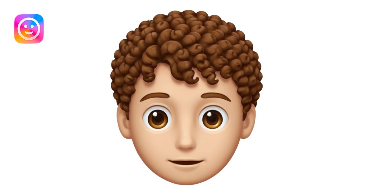 Create an emoji of YouTuber DavidMC's face - he has hair with short ...