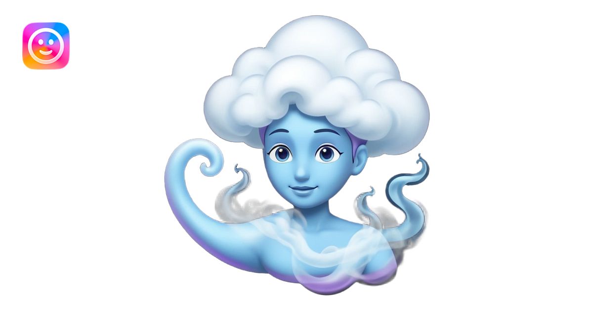 genie with smoke. emoji | AI Emoji Generator