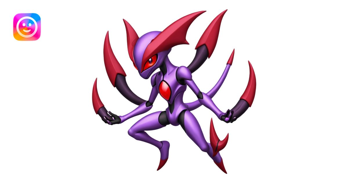 Darkrai-Deoxys-Genesect-fusion emoji | AI Emoji Generator