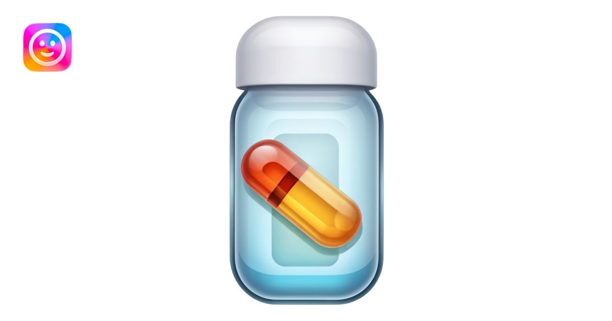 a medicine capsule emoji | AI Emoji Generator