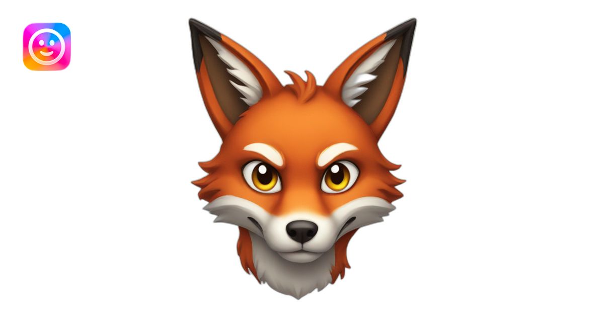 evil fox emoji | AI Emoji Generator