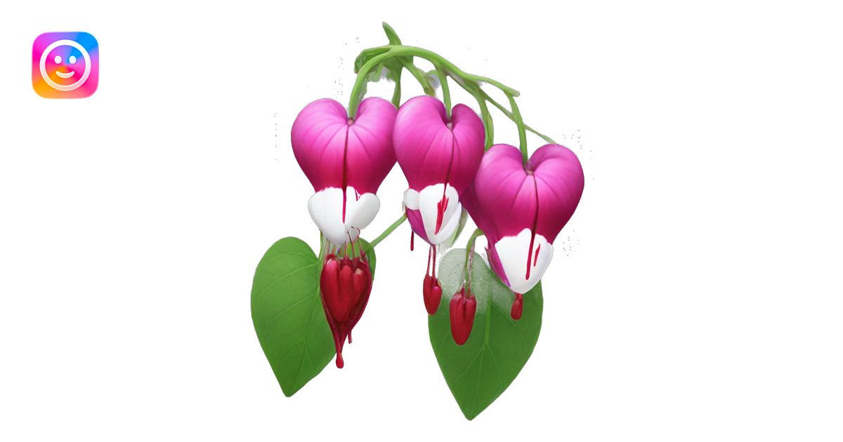 bleeding heart flower emoji | AI Emoji Generator