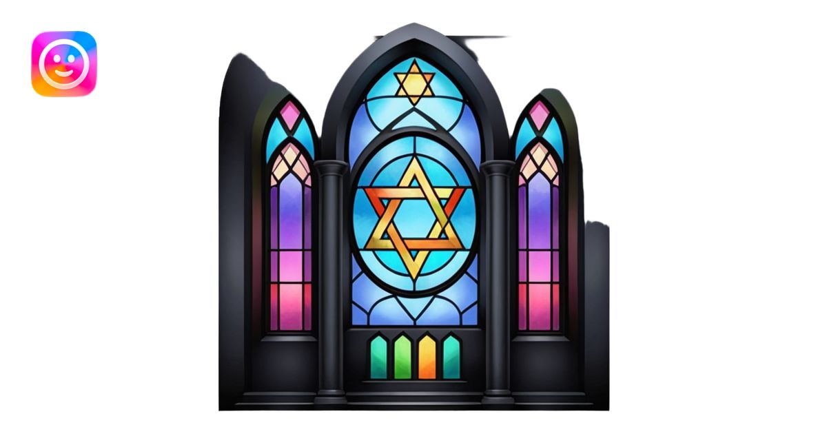 jewish synagogue temple in dark goth aesthetic style with black ...