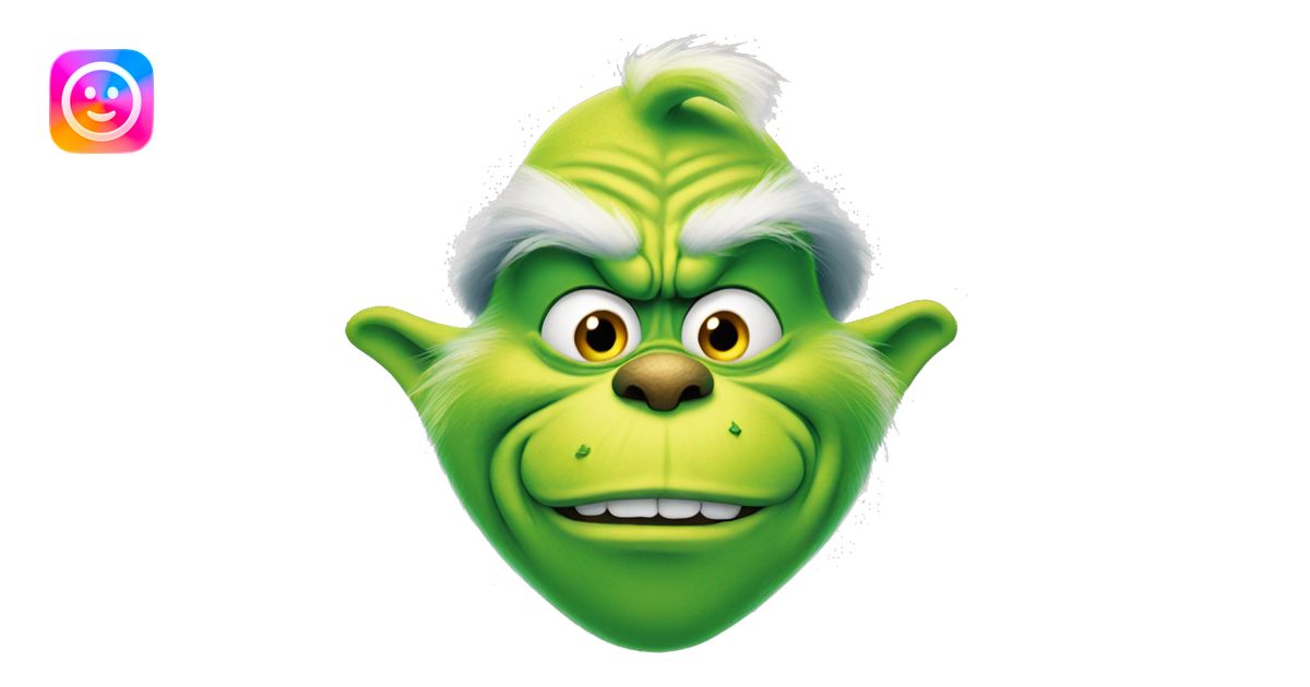 The grinch smiling creepily emoji | AI Emoji Generator
