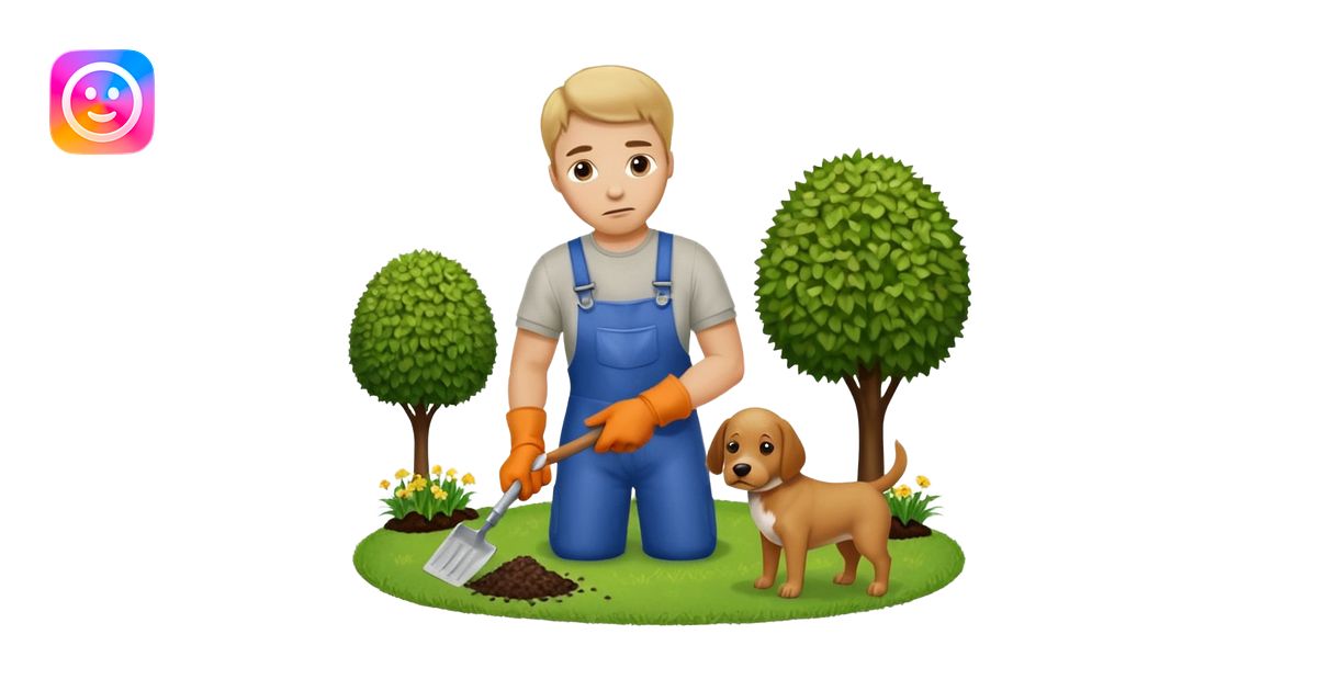 off to go scoop the poop emoji | AI Emoji Generator