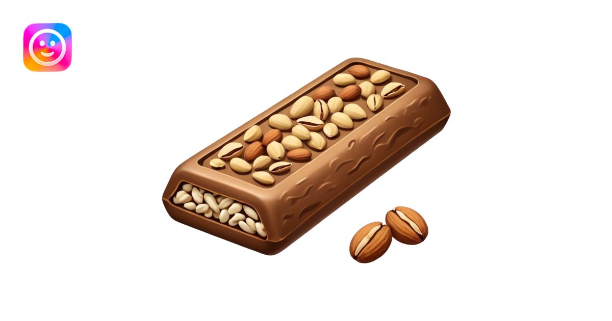 protein bar with nuts emoji | AI Emoji Generator