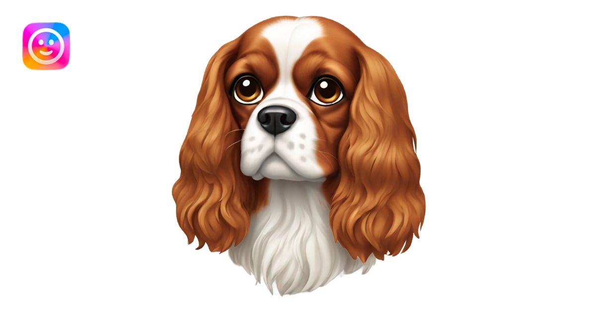 Cavalier king Charles spaniel emoji | AI Emoji Generator