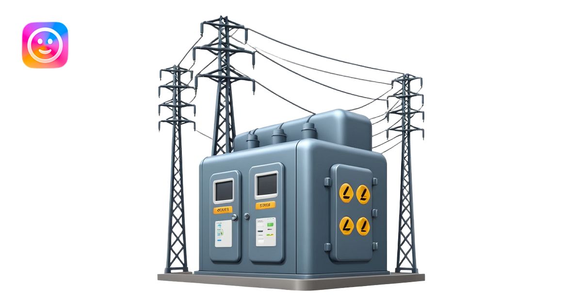 electrical substation factory emoji | AI Emoji Generator