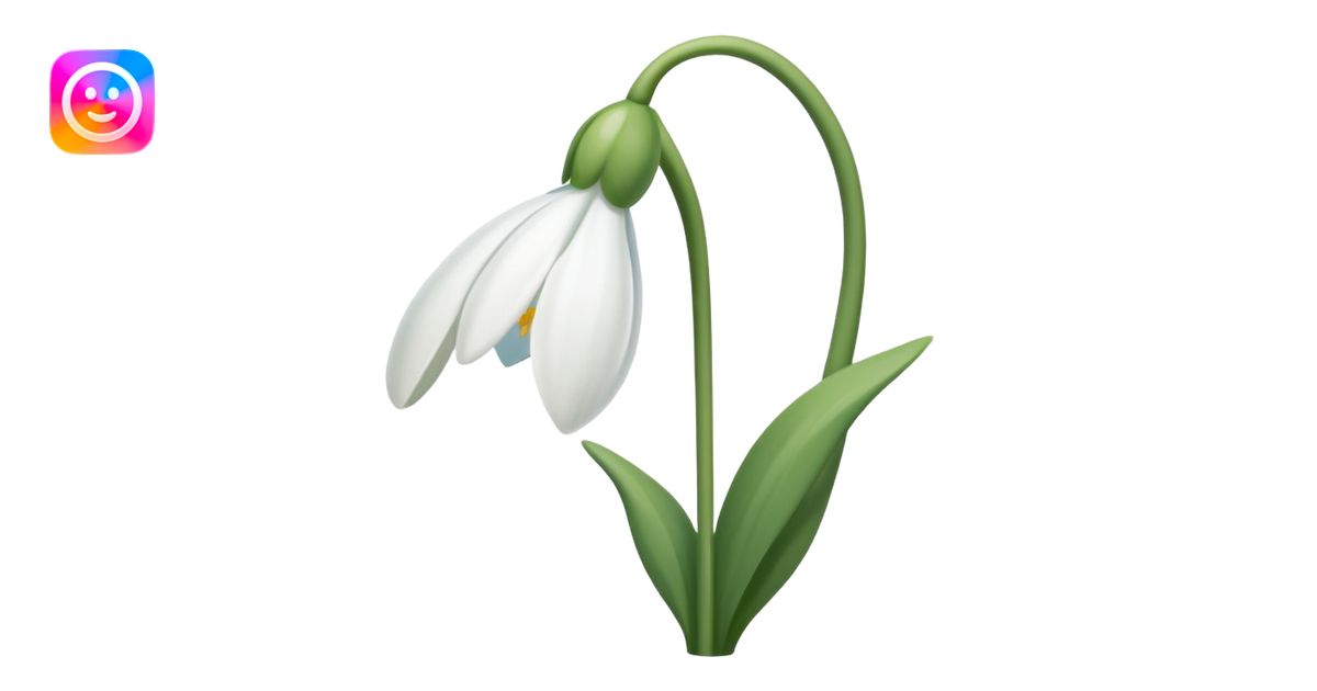 snowdrop emoji emoji | AI Emoji Generator