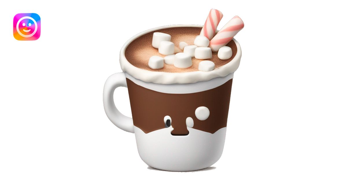 Hot chocolate with marshmallows emoji | AI Emoji Generator