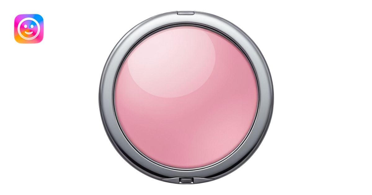Blush compact mirror emoji | AI Emoji Generator
