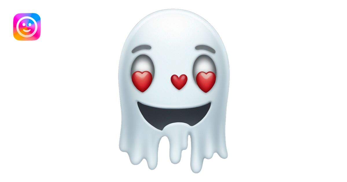 Ghosts with heart eyes emoji | AI Emoji Generator