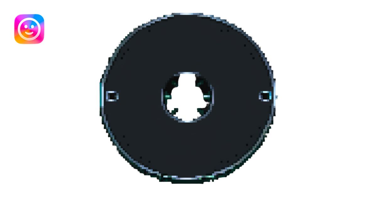 computer storage disk with details illustration | AI Emoji Generator