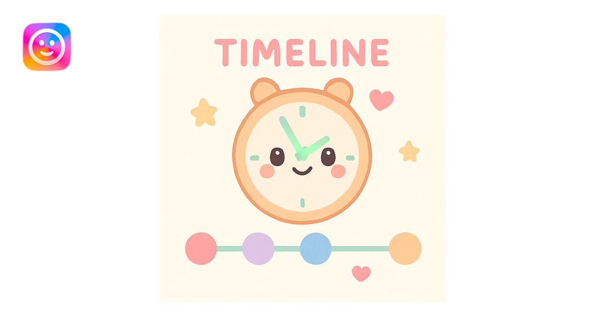 Timeline illustration | AI Emoji Generator