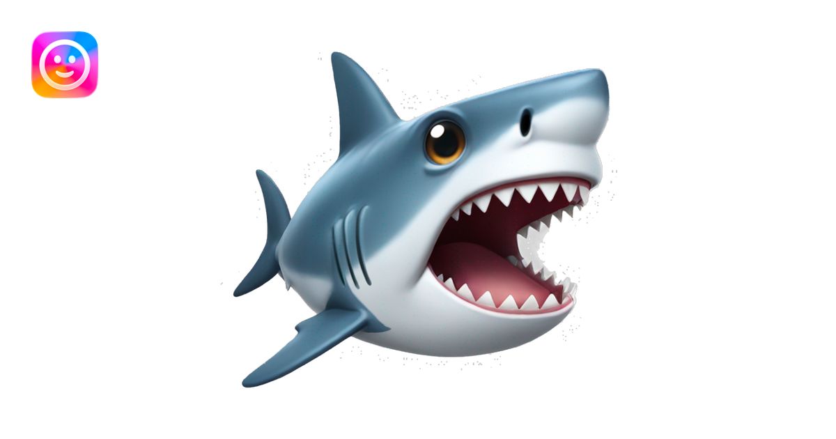 shark waving bye emoji | AI Emoji Generator