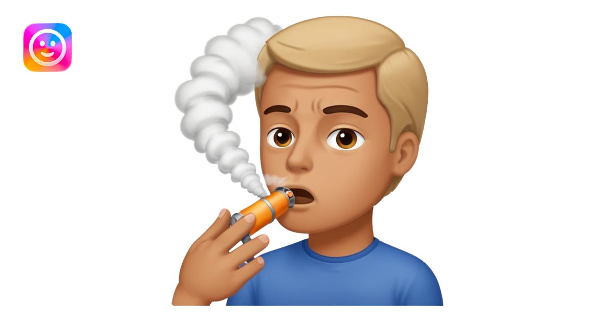 A nose that inhales exhaust fumes with power emoji | AI Emoji Generator