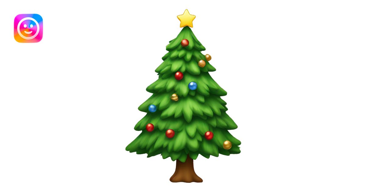 Christmas tree emoji | AI Emoji Generator