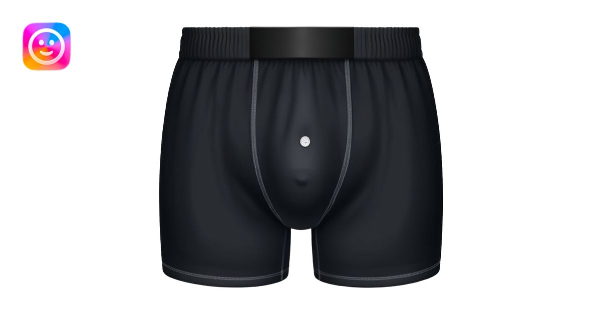 black boxers underwear emoji | AI Emoji Generator