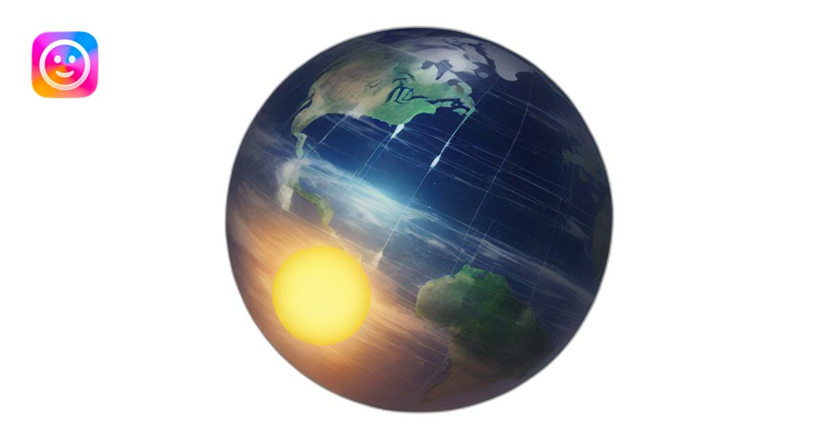 Earth solar ball emoji | AI Emoji Generator