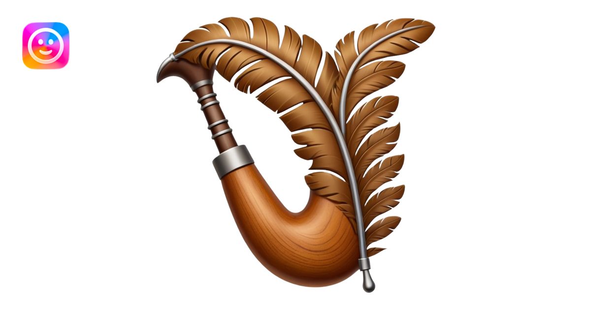 Feather shaped instrument emoji | AI Emoji Generator