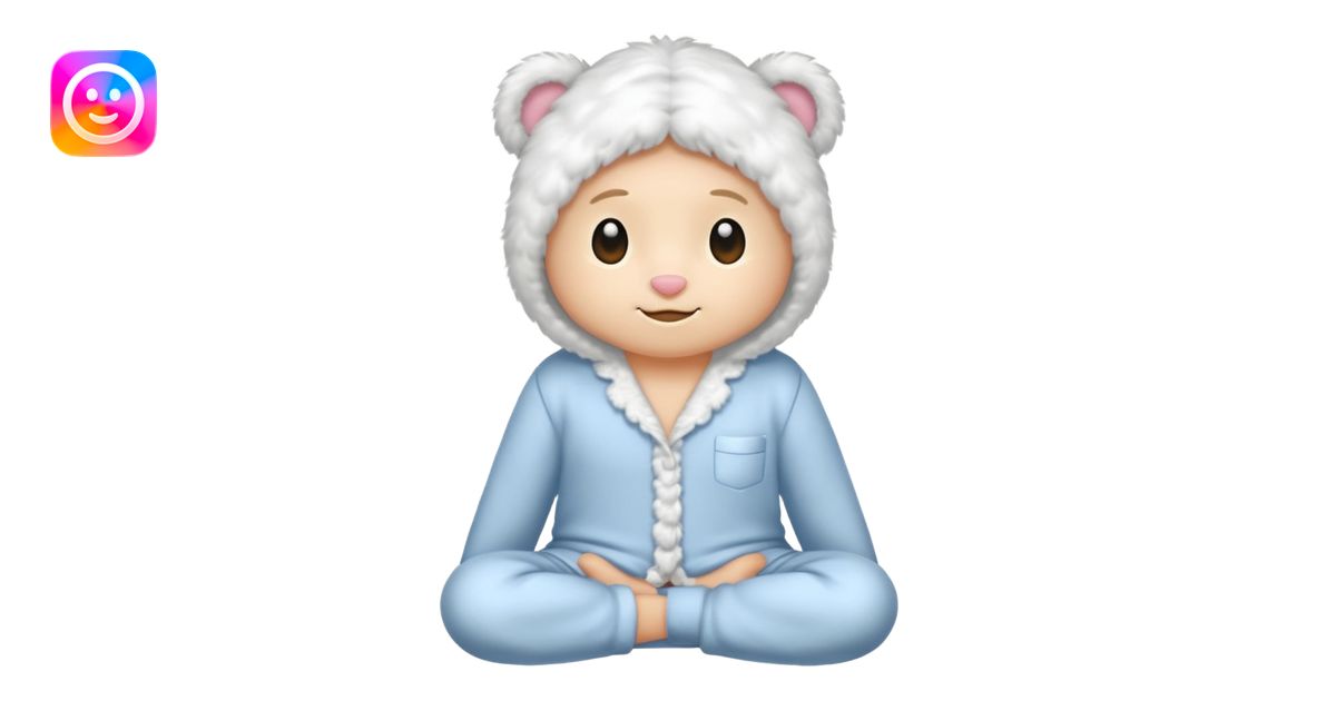 fluffy pyjamas emoji | AI Emoji Generator