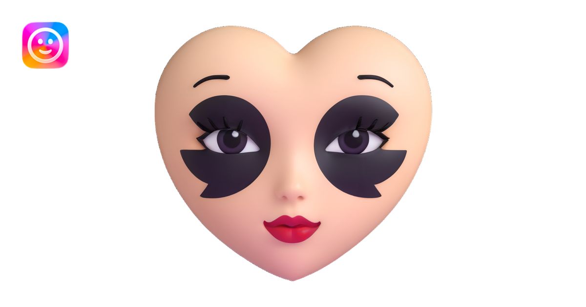 goth heart emoji emoji | AI Emoji Generator
