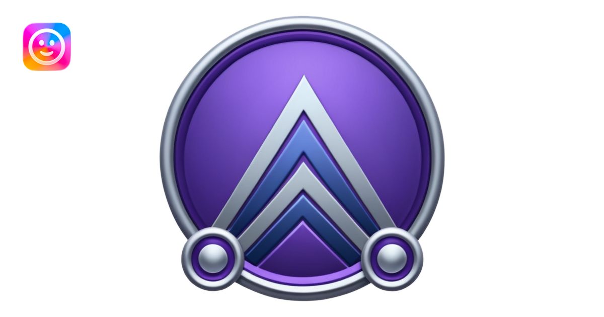Landmark icon above the map. Colors: dark purple, dark blue, black ...