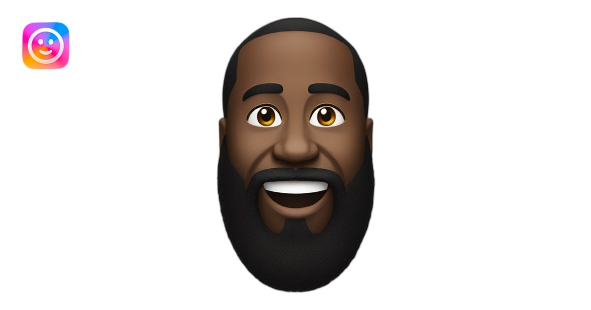 james harden happy emoji | AI Emoji Generator
