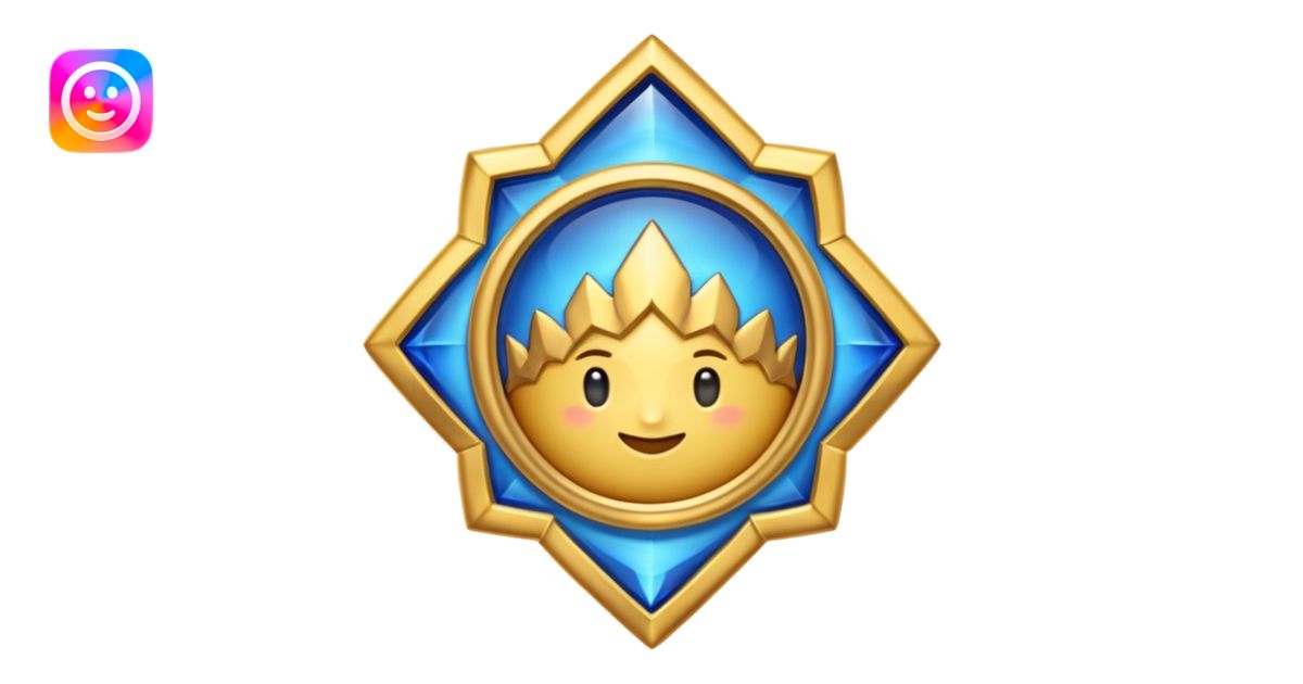 Create a custom emoji badge featuring a stylized, glossy letter “S ...