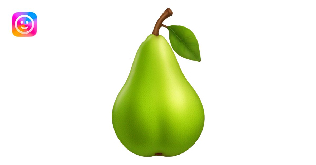 Pear big emoji | AI Emoji Generator