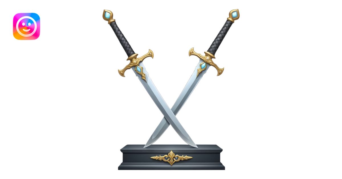 legendry sword on a showcase emoji | AI Emoji Generator