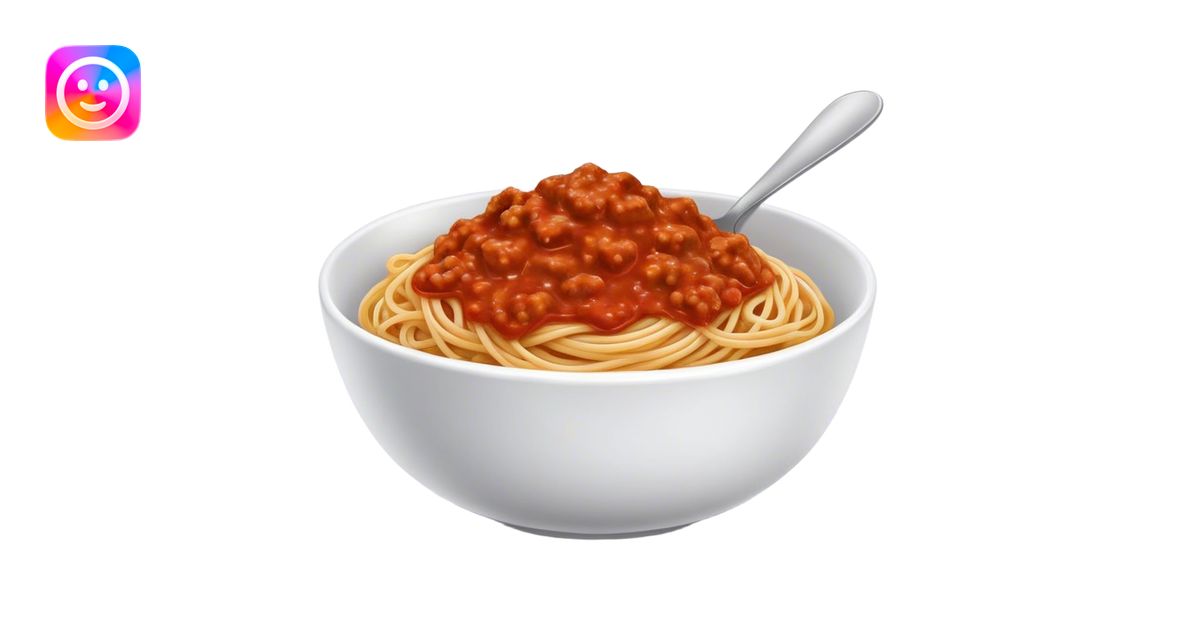 Spaghetti Bolognese emoji | AI Emoji Generator