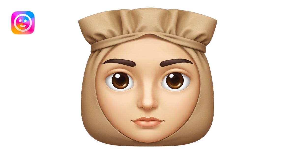 Face with bags under eyes and brows emoji | AI Emoji Generator