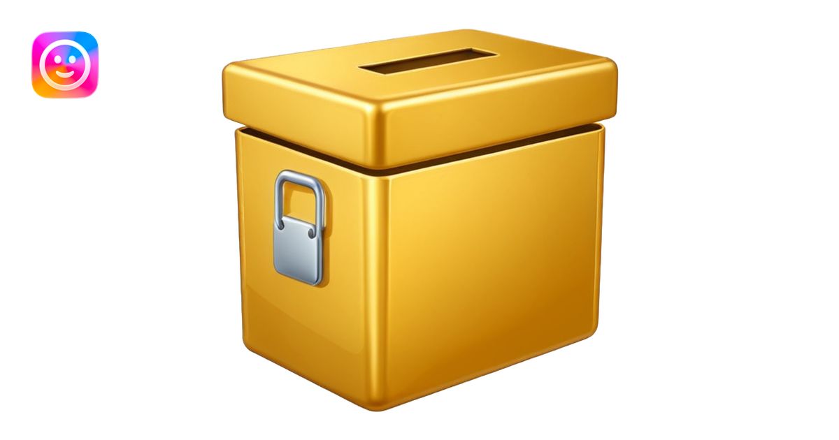 golden empty box emoji | AI Emoji Generator