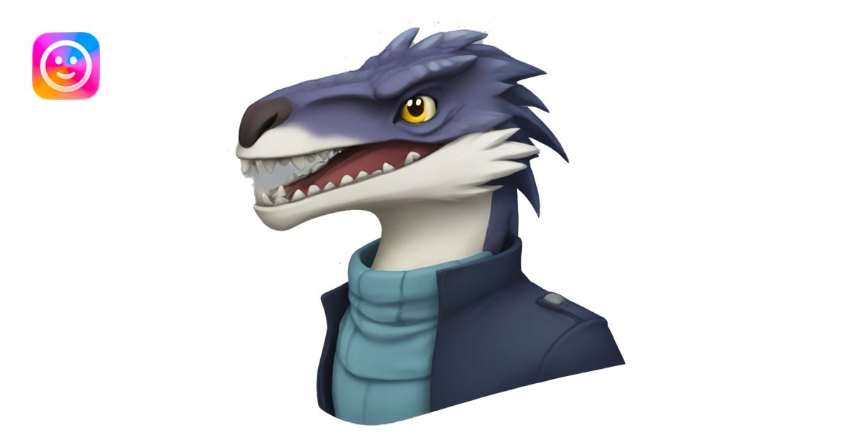 Sergal-raptor emoji | AI Emoji Generator