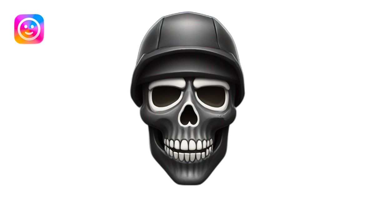 Skull Trooper fortnite skin emoji | AI Emoji Generator