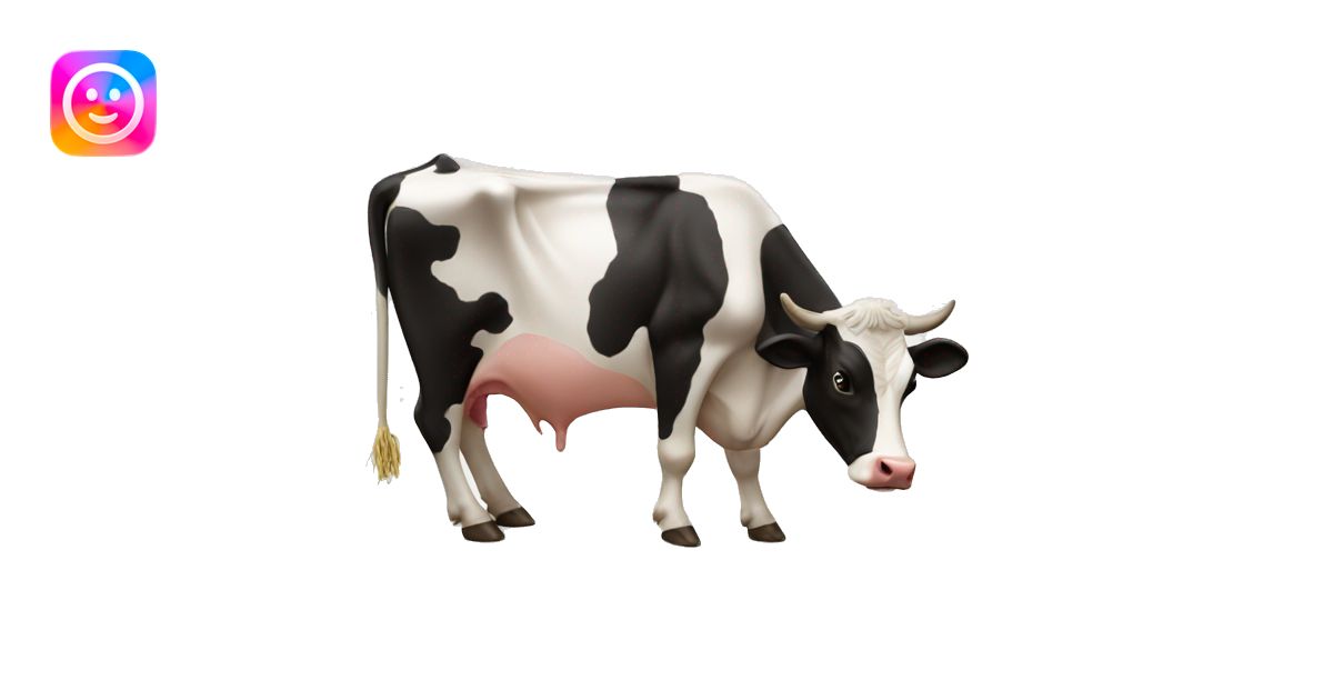 Cow eating emoji | AI Emoji Generator