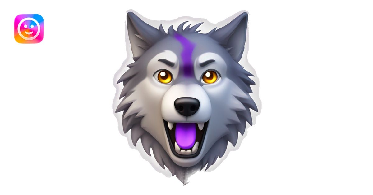 generate emote Flash lights behind the wolf reflecting its fur, the ...