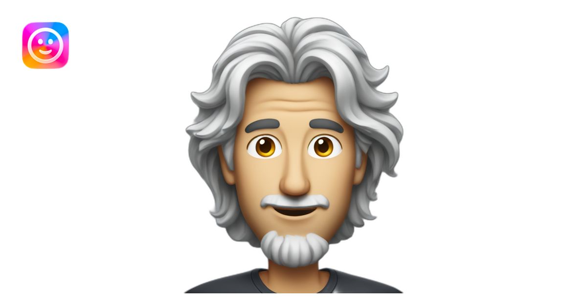 Craig Federighi from Apple with big hair emoji | AI Emoji Generator