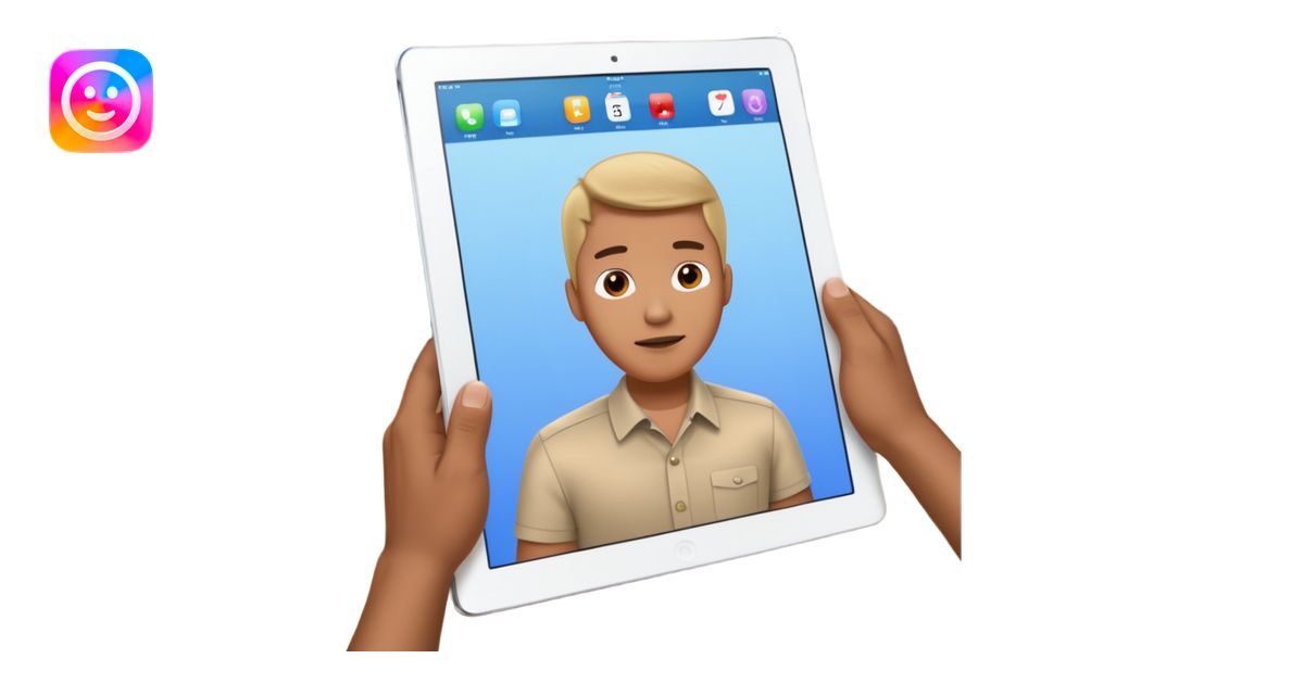 An iPad lying on a desk. On the iPad screen, a video is playing. The ...