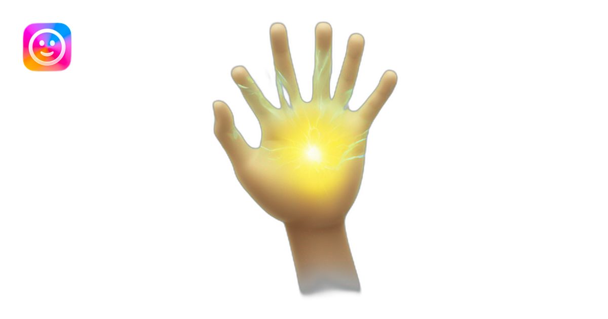 force field aura hand emoji | AI Emoji Generator