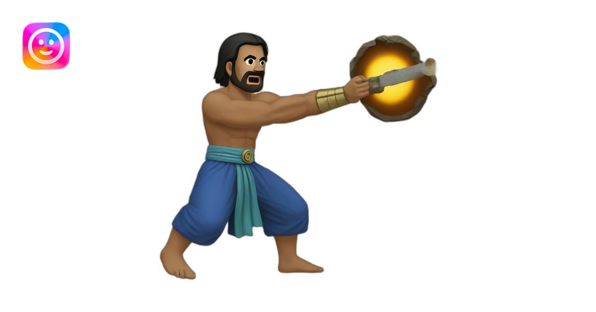 KameHameHa from the balkan emoji | AI Emoji Generator