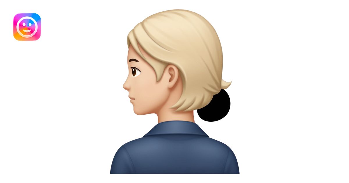 LOOKING BACK emoji | AI Emoji Generator