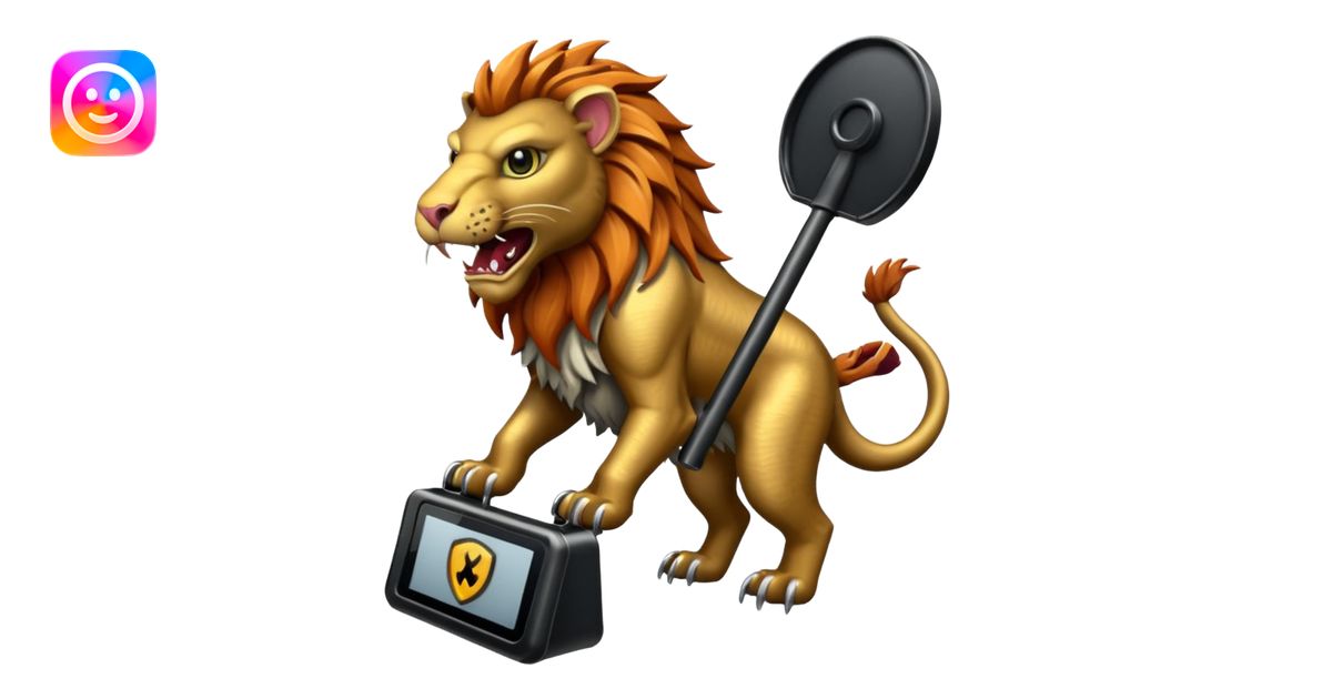 Manticore metal detector emoji | AI Emoji Generator