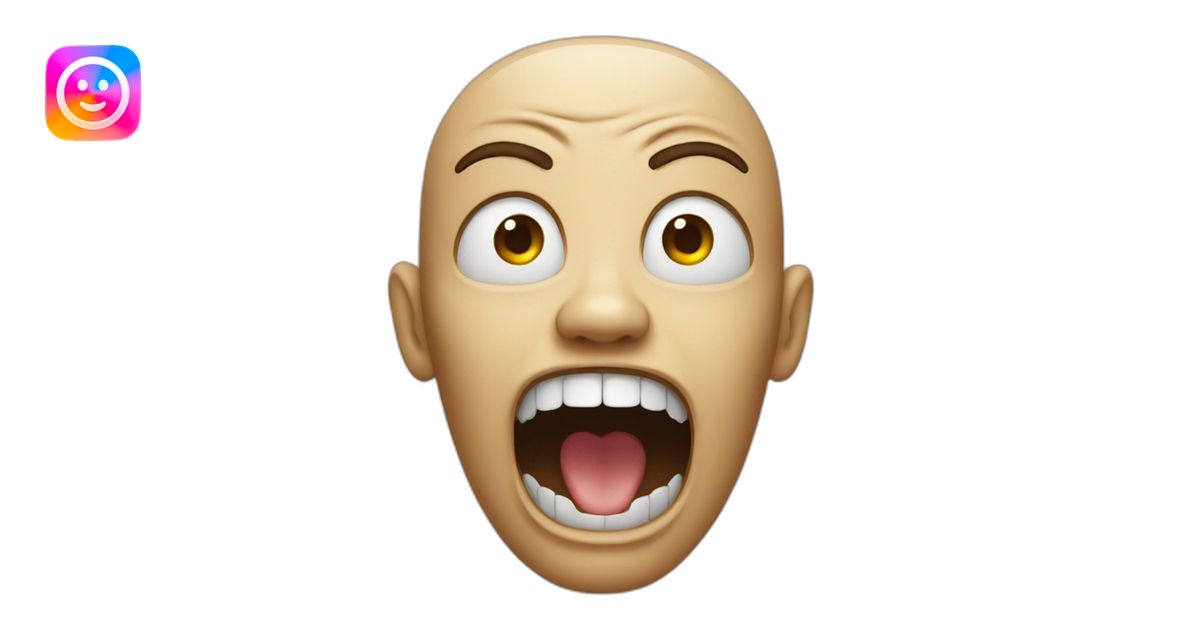 Face Screaming in Fear emoji | AI Emoji Generator