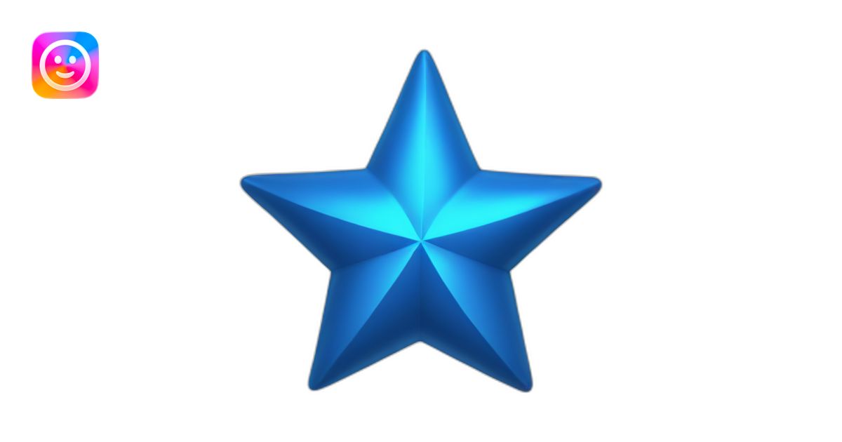 Two blue stars on a crown emoji | AI Emoji Generator