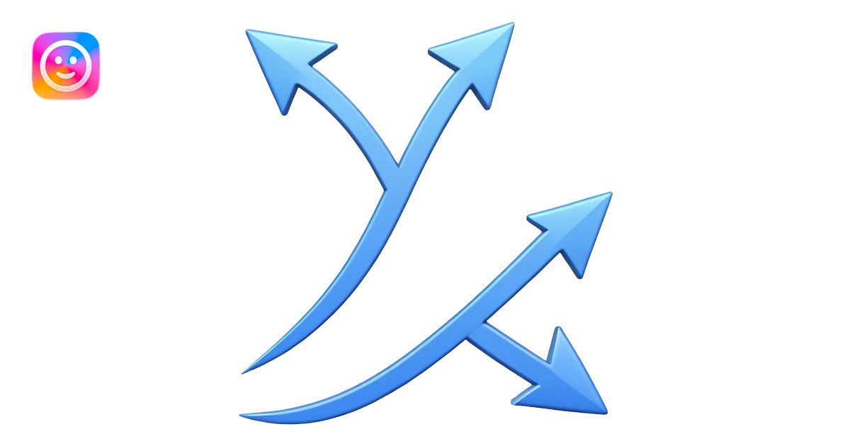 The word This with arrows pointing upwards emoji | AI Emoji Generator