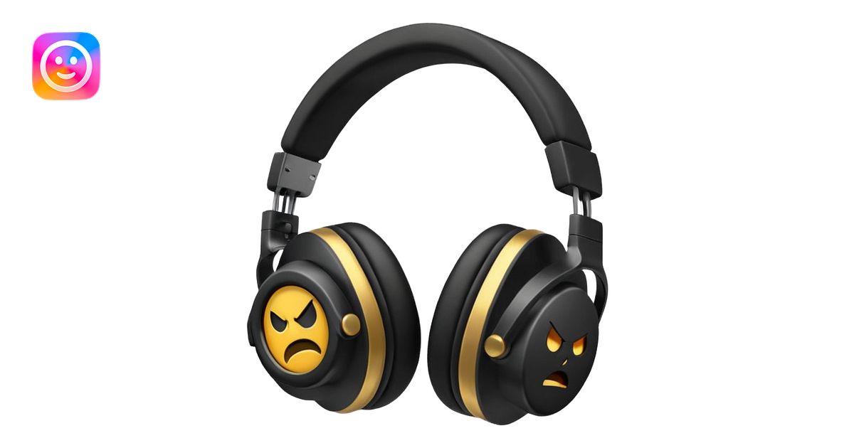 angry headphones emoji | AI Emoji Generator