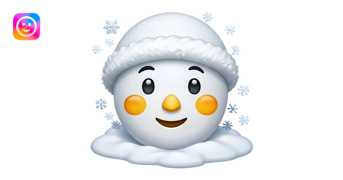Snow winter emoji | AI Emoji Generator