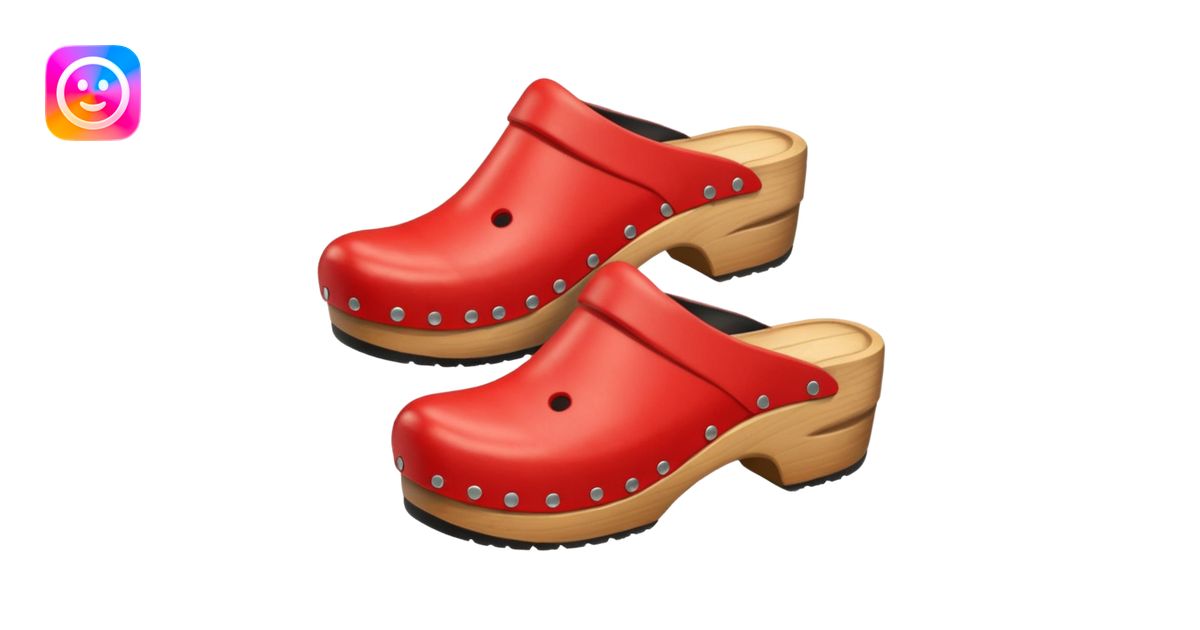 clogs red emoji | AI Emoji Generator